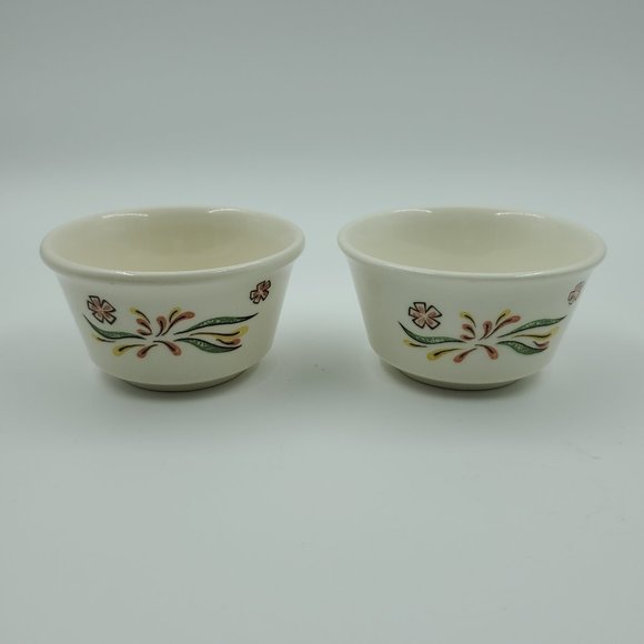 Taylor Smith Taylor | Dining | Taylor Smith Taylor Tst Rooster Flowered Custard Cups Ramekins ...